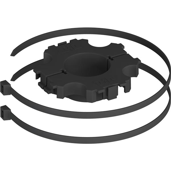 Conductor fastener for exterior pole installation