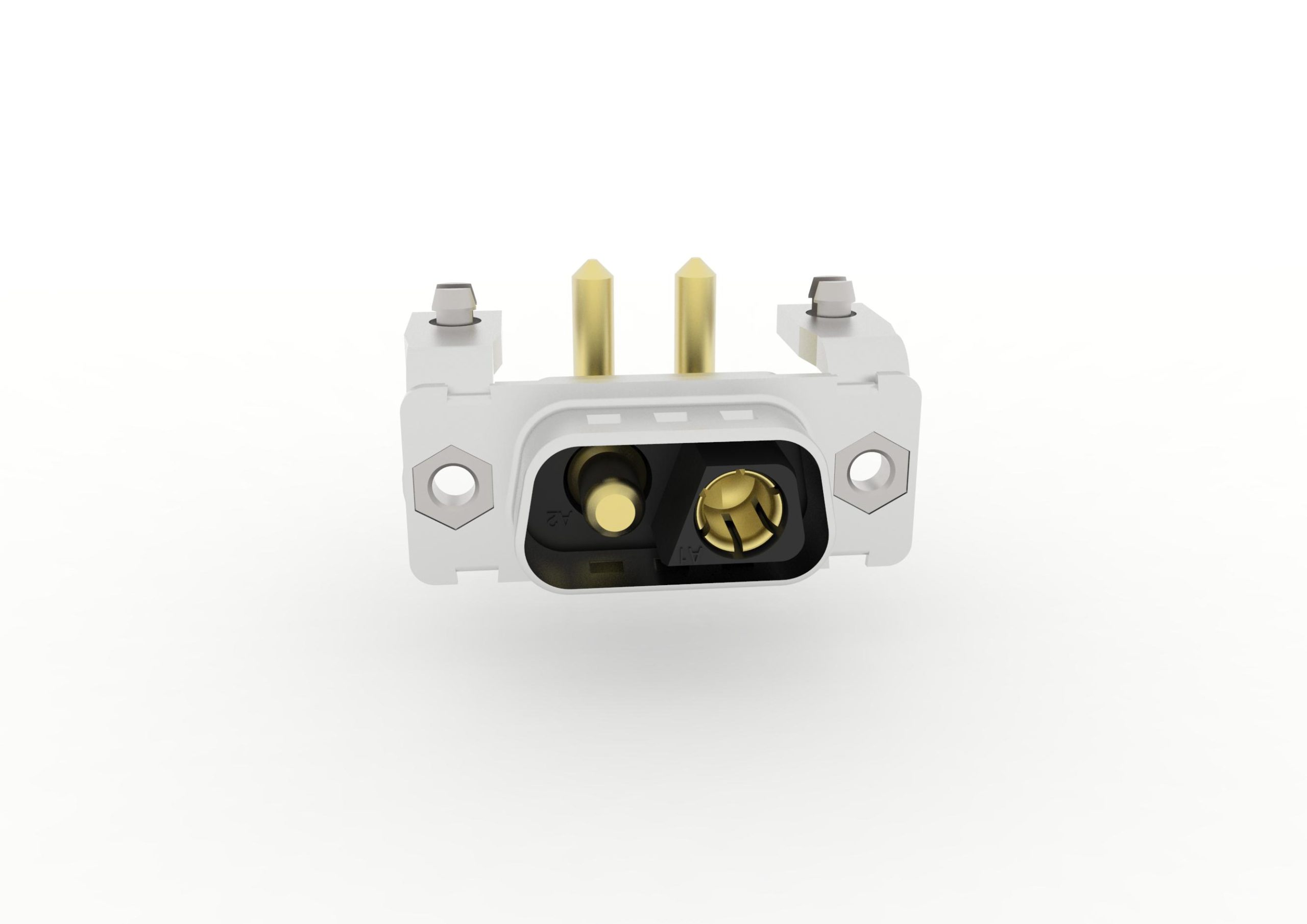 D-Sub Connectors Mixed Layout Solder Angled Metal Bracket With Threaded ...